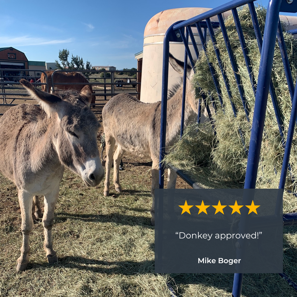 Adjustable Height Hay & Grain Feeder