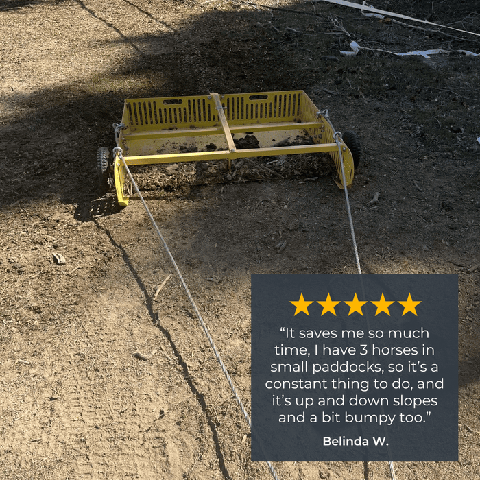 Scoop'N'Tow Manure Scooper / Paddock Field Cleaner + Trailer