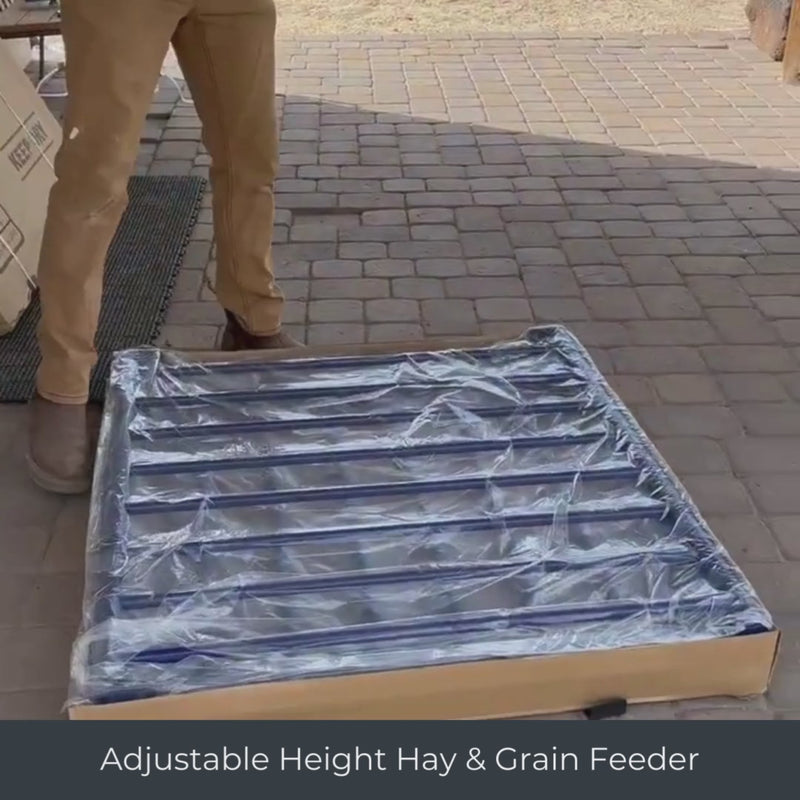 Adjustable Height Hay & Grain Feeder